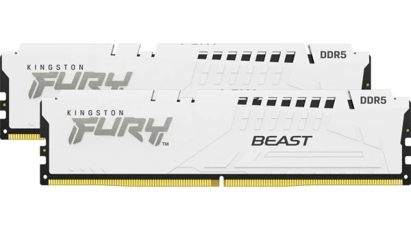 RAM DIMM DDR5 32GB (2x16GB) 5200MHz Kingston Fury Beast White KF552C40BWK2-32