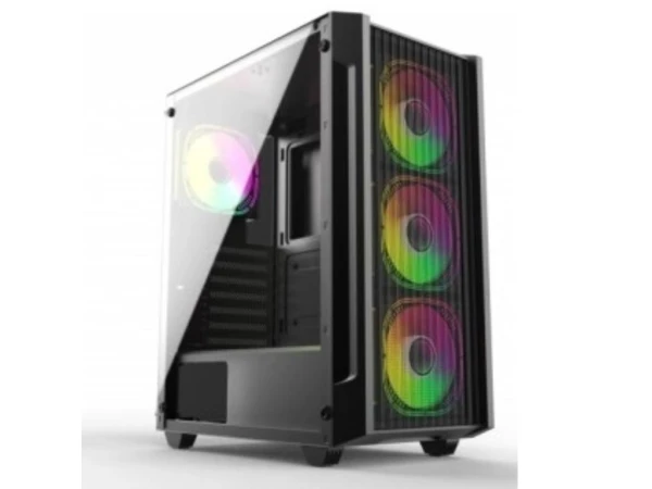Kucište IG-MAX T2656-3RGB PATROL Mini TowerATXMicro-ATXDTXMini-DTXMini-ITXbez napajanjacrna ( T2656-3RGB )