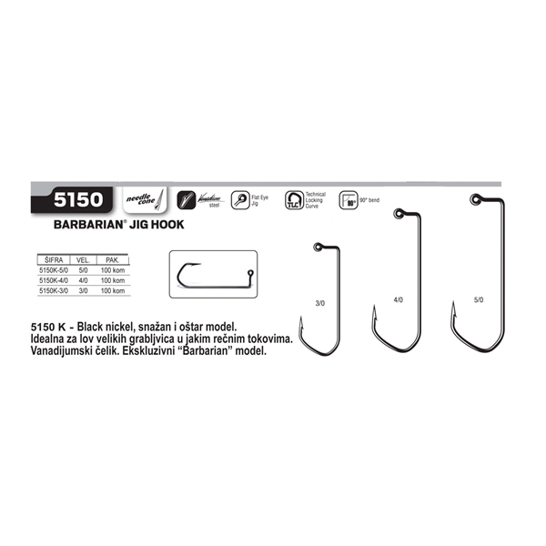 CANNELLE UDICE - 5150(7150BN EAGLE CLAW) 4/0