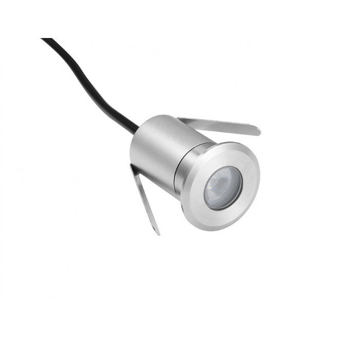 LED SVETILJKA JM-045 PODNA 3W 3000K IP67 NIKL/HROM 250170