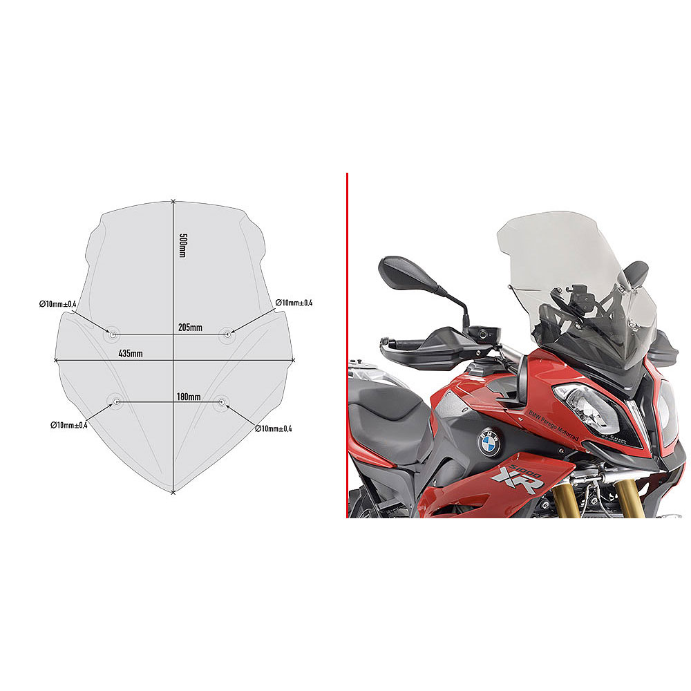 Vizir zatamnjeni GIVI BMW S 1000 XR (15-19) D5119S