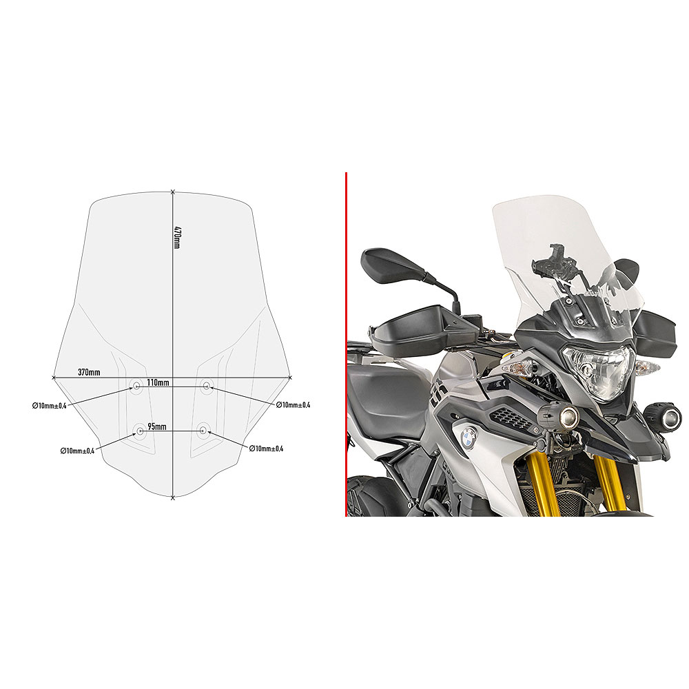 Vizir providni GIVI BMW G 310 GS (17-24) D5126ST