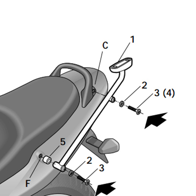SHAD NOSAČ SUZUKI BANDIT 600