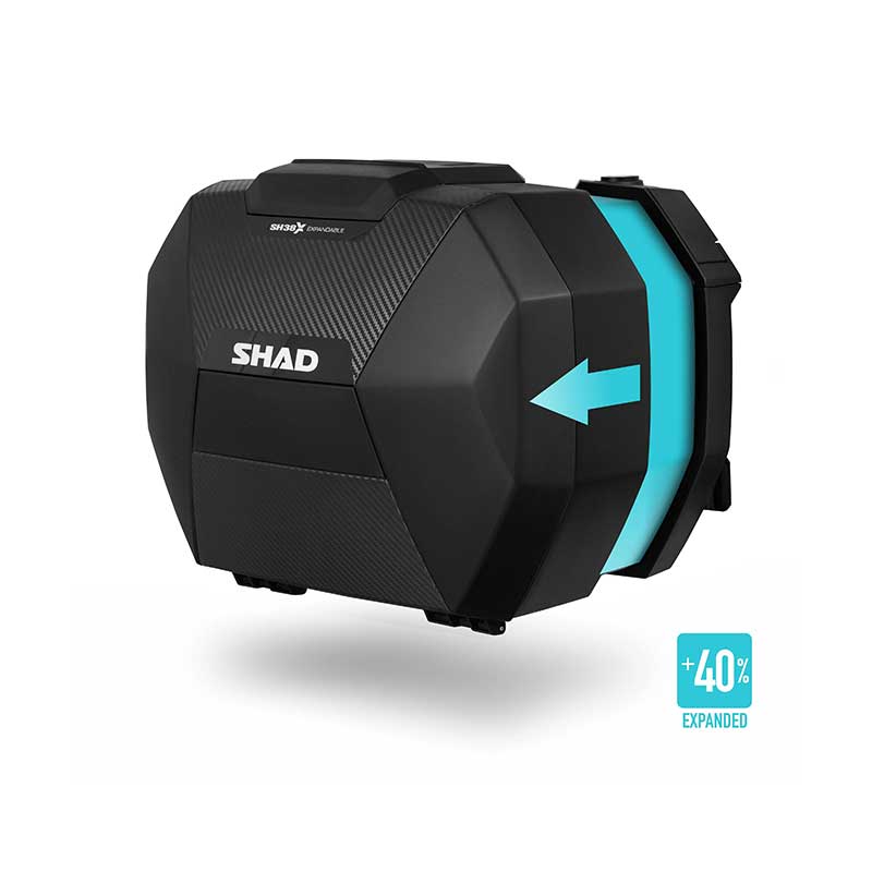 SHAD SH38X PROŠIRIVI BOČNI KOFERI KARBON