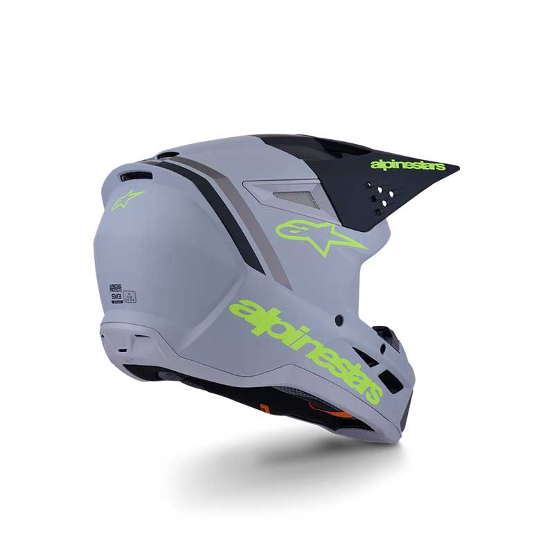 ALPINESTARS S-M3 RADIUM KACIGA MAT-SIV/CRN/FLU-ŽUT