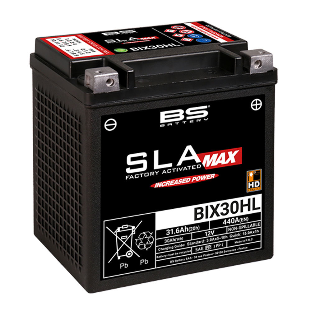 Akumulator BS 12V 30Ah gel BIX30HL SLA MAX desni plus (166x130x175) 440A
