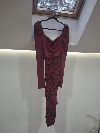 Blondy zelda burgundy top haljina NOVO