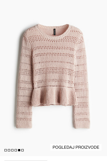 H&M roze džemper vel S