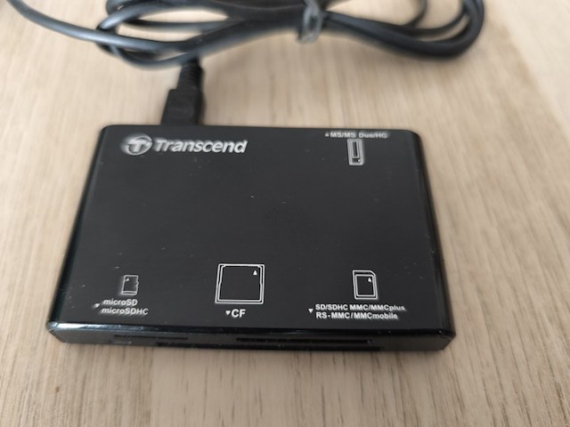 Transcend čitač kartica USB crni