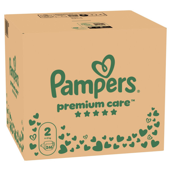 Pampers pelene Prem. Care monthly S2 4-8kg 246kom