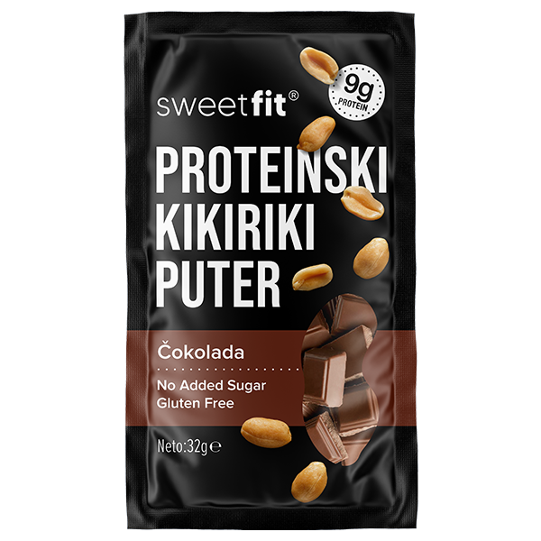 SweetFit Proteinski Kikiriki Puter, 32g, Čokolada