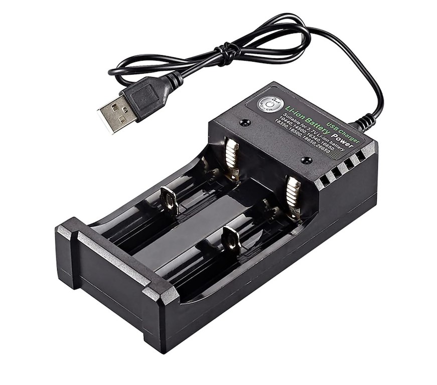 Univerzalni USB Punjač za Li-ion Baterije 18650 26650 14500 – 2 Slota