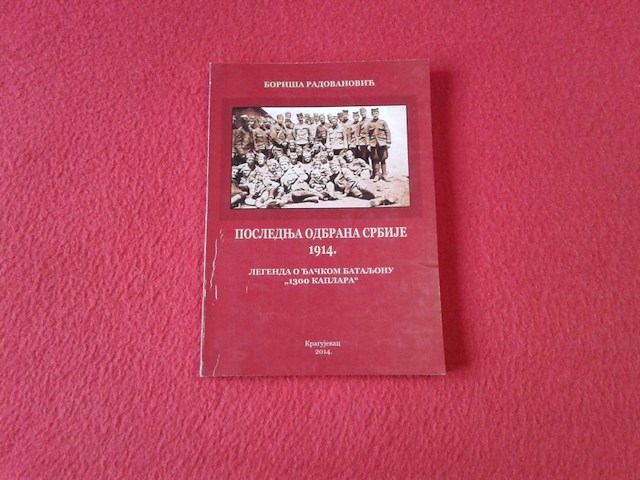 Poslednja odbrana Srbije 1914. - Boriša Radovanović