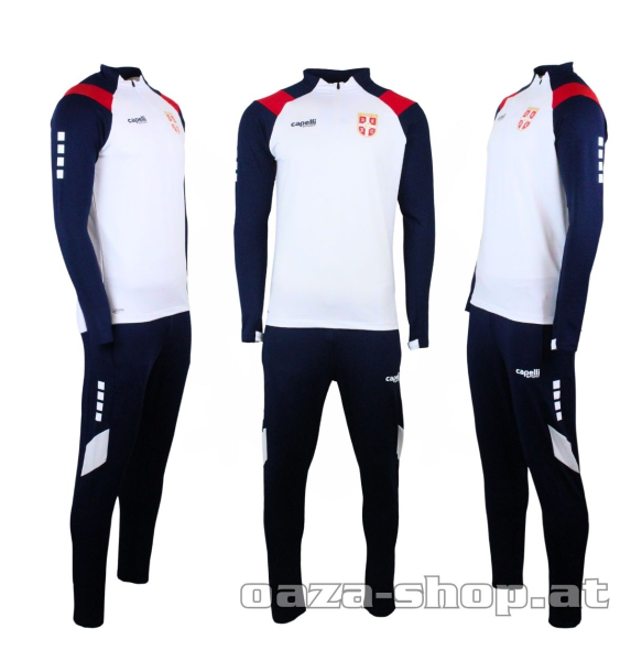 Capelli 1/4 Zip Tracksuit FSS 2025/26 White/Navy