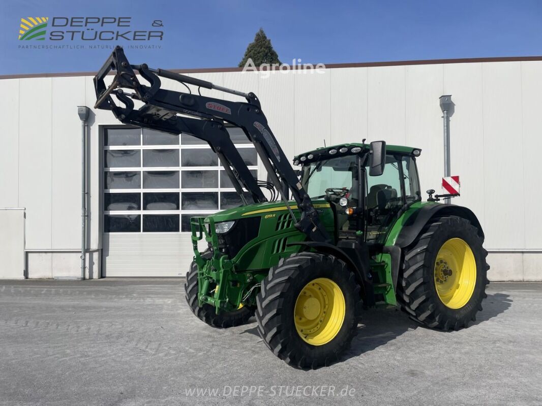 John Deere 6155R mit Stoll FZ 40.1 traktor točkaš