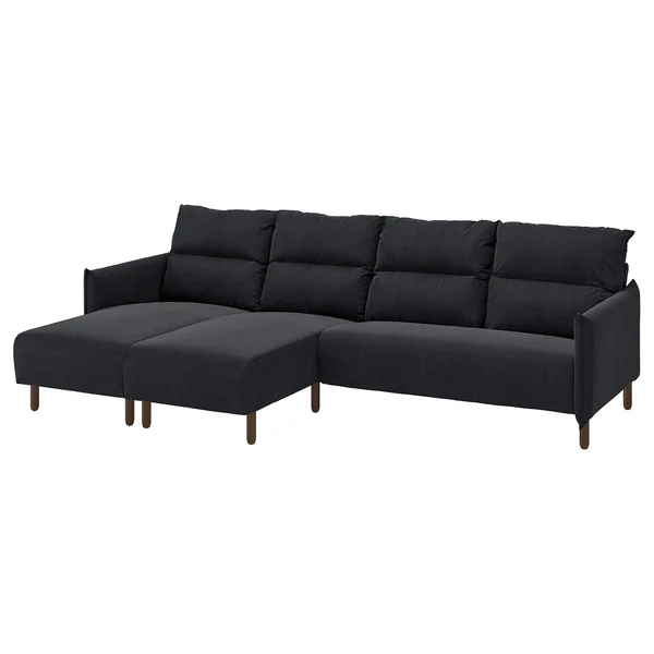 Sofa 4-sed i lenjivci, Saxemara crno-plava