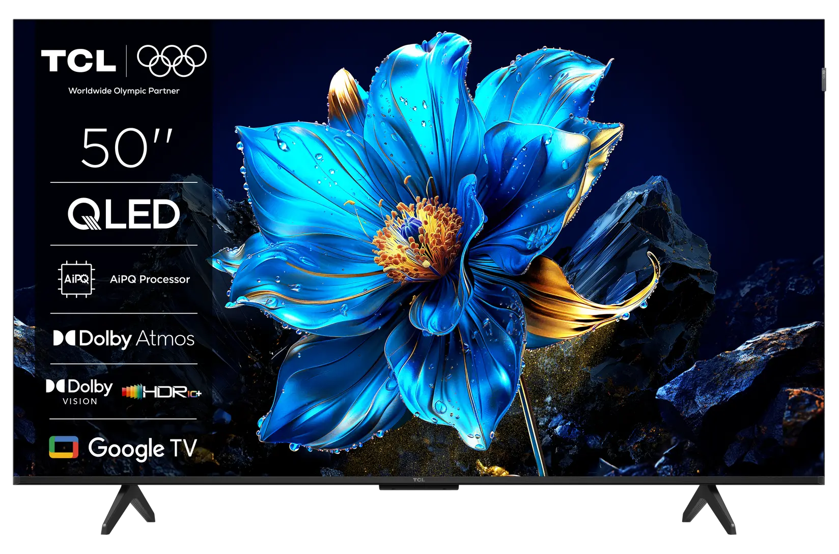 TCL Televizor 50P7K 50", QLED, 4K, 60Hz, Google TV, Crni