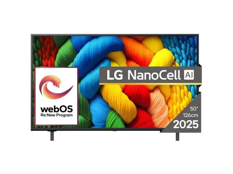 LG Televizor 50NANO80A3B, 50", 4K, HDR, Smart NanoCell TV 2025