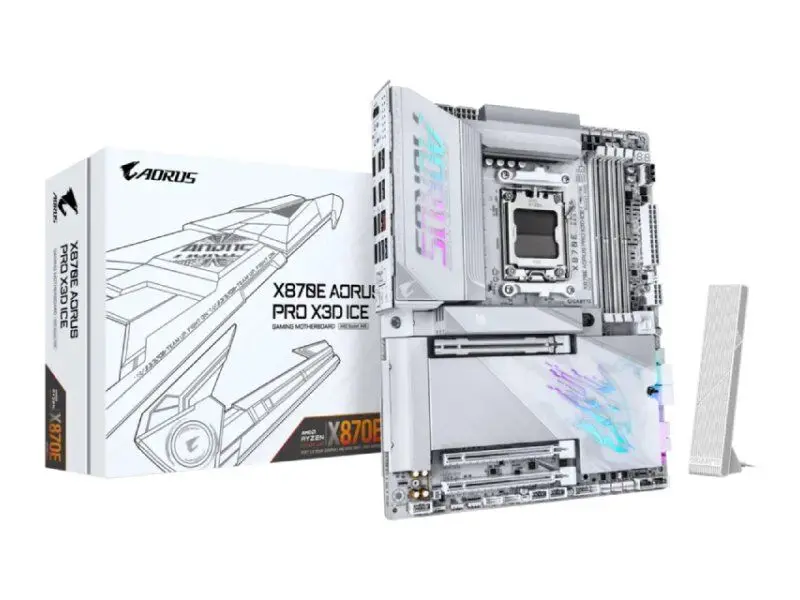 Gigabyte Matična ploča X870E A Pro X ICE rev. 1.0, AM5, ATX, AMD X870E