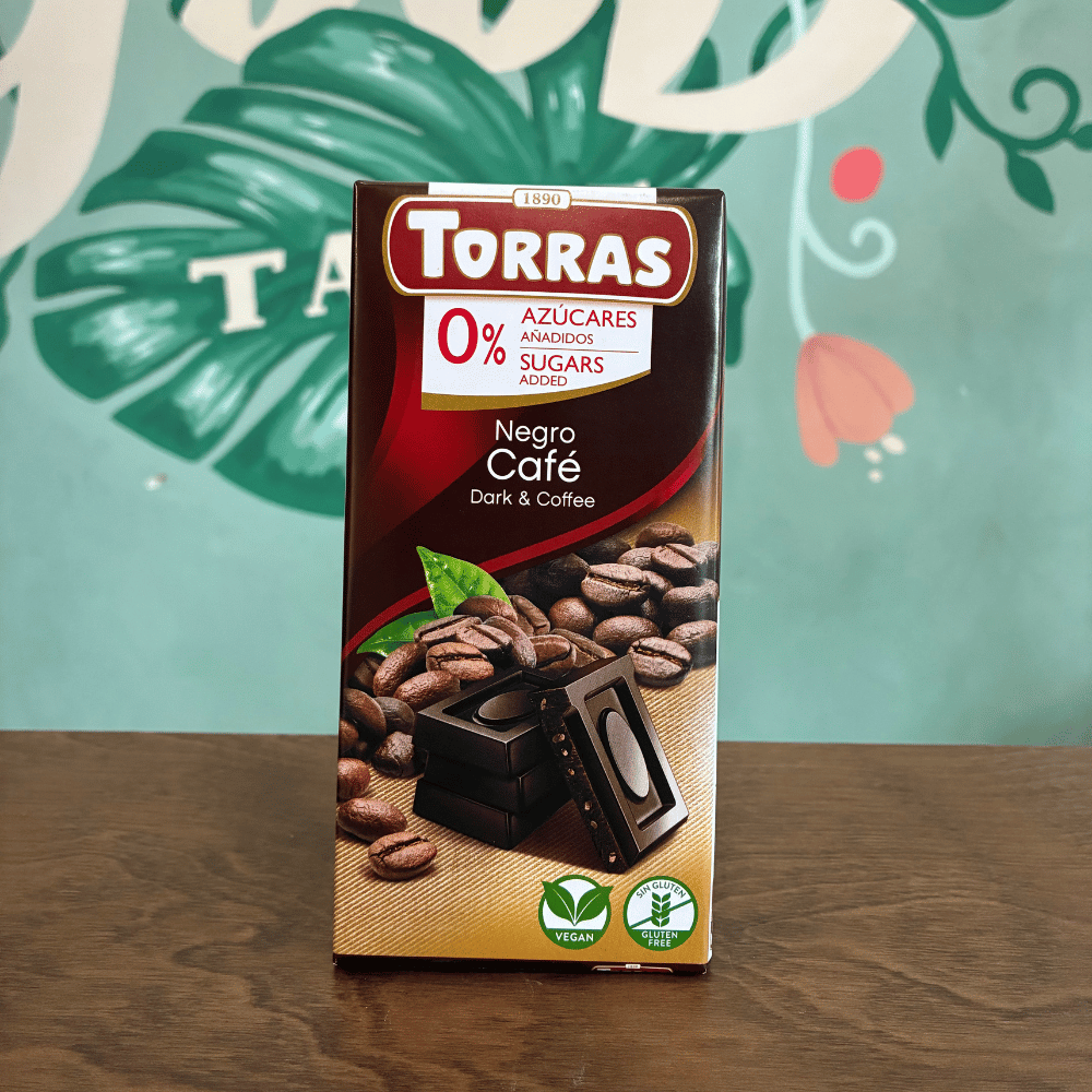 Torras – Tamna čokolada bez šećera sa kafom 75g
