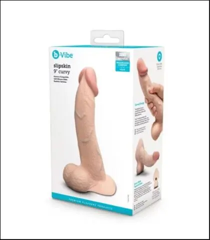 b-Vibe Dildo Slipskin Curvy, 22cm
