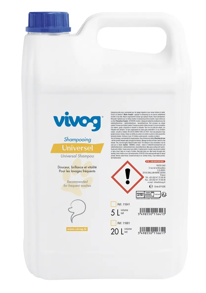 Vivog Šampon za pse Universal, 5 l
