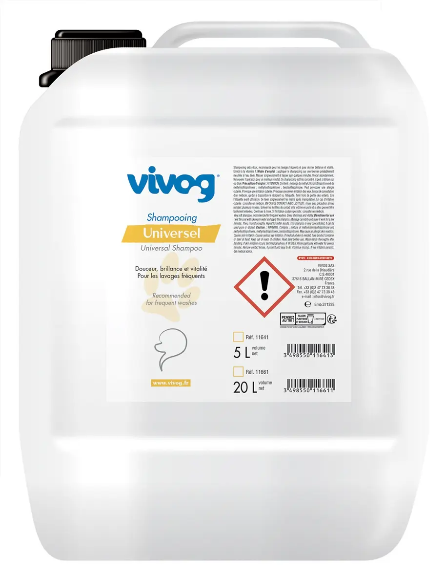 Vivog Šampon za pse Universal, 20 l