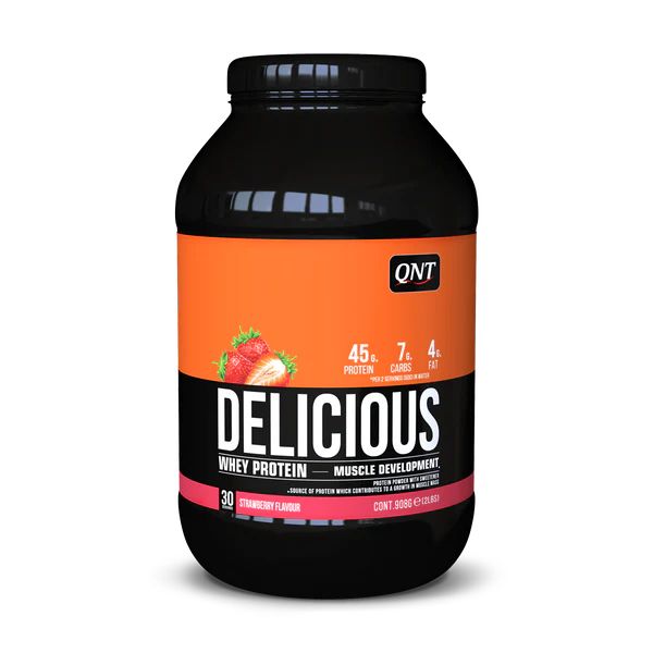 QNT Delicious Whey Protein Strawberry | 908 g