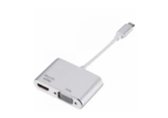 Stars Solutions Adapter, USB - C na HDMI, VGA, Sivi