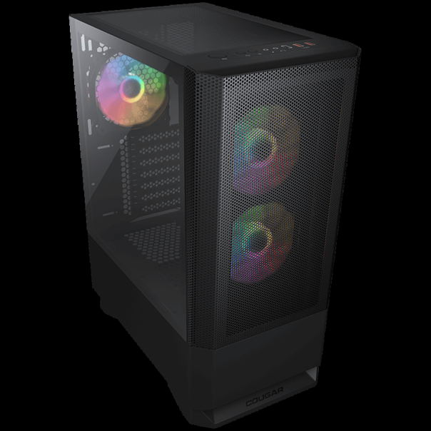 COUGAR MX430 Mesh RGB PC Case, Mid Tower, Black