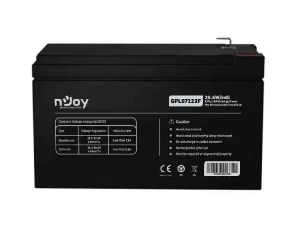 Njoy GPL07122F Baterija za UPS, 12V, 7Ah