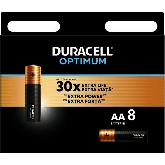 DURACELL Baterije Optimum AA 8/1