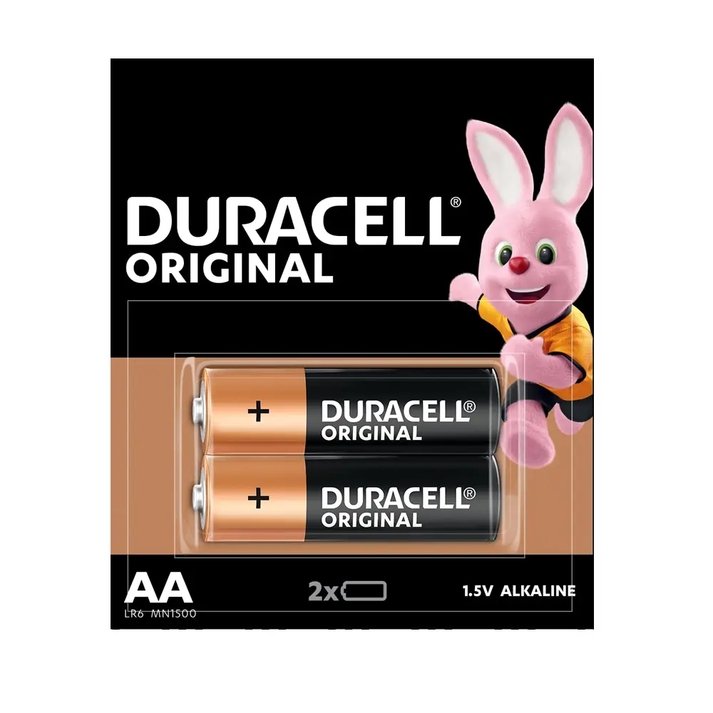 Baterija alkalna 1.5V AA LR6 blister 2/1 Duracell
