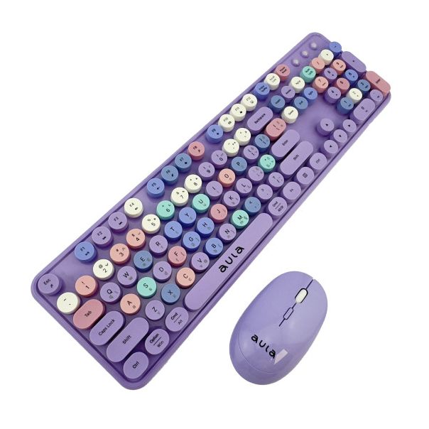 Tastatura i mis Aula AC306 Purple combo, bezicna 2.4G