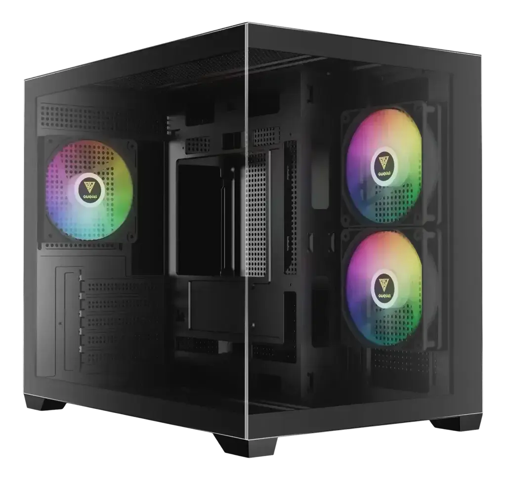 Gamdias Kućište za desktop računar Aura GC10M V2, ARGB, Full Tower, Crno