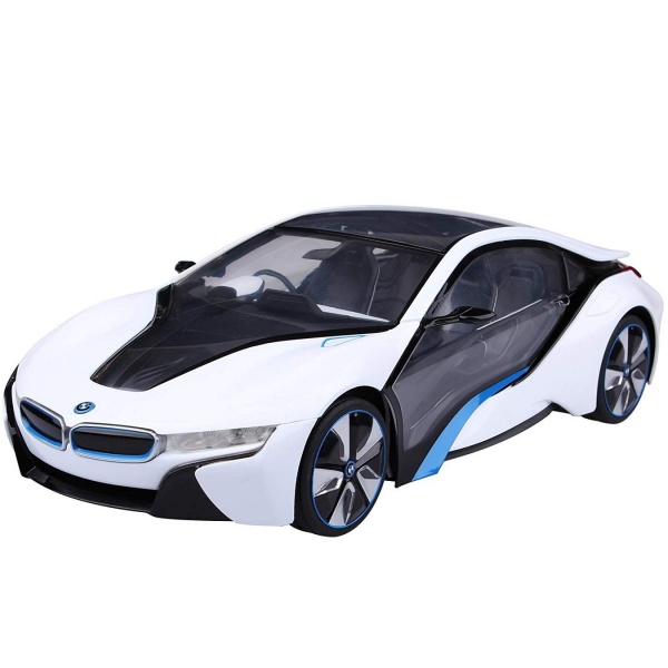 Auto na daljinski BMW I8 1:14 sa svetlom belo-sivi Rastar A013810