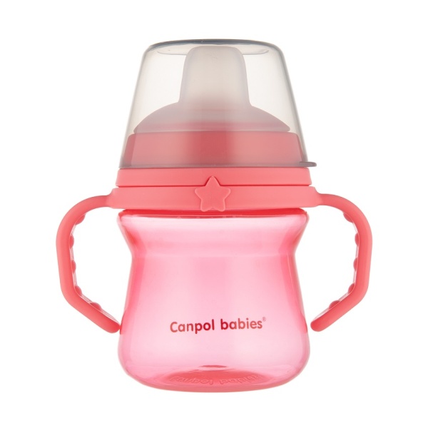 Šolja Sa Silikonskim Kljunom 150ml Roze Canpol Babies 56/614_pin
