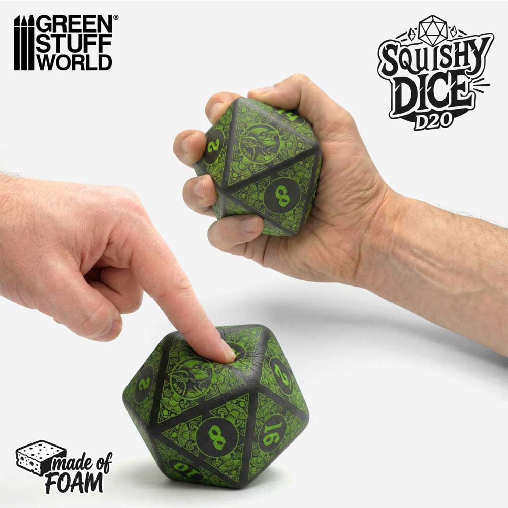 Mega D20 Squishy Dice - GOBLIN