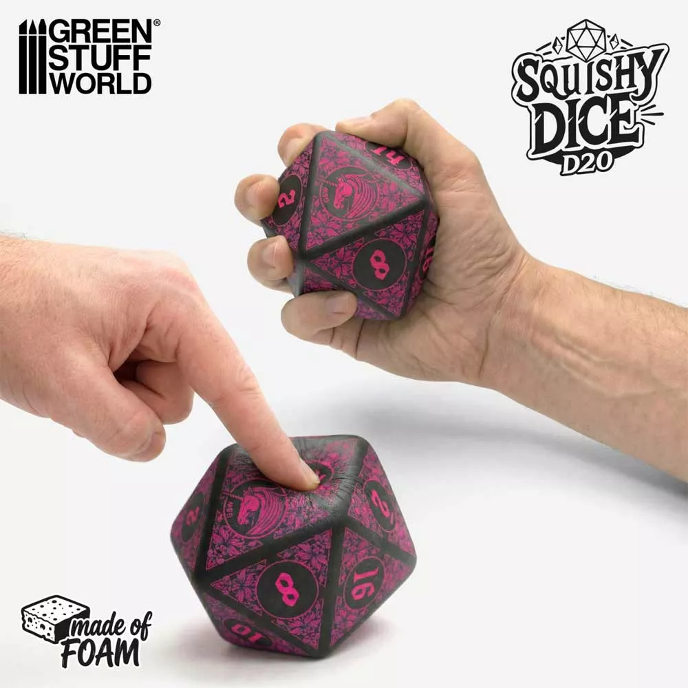 Mega D20 Squishy Dice - UNICORN