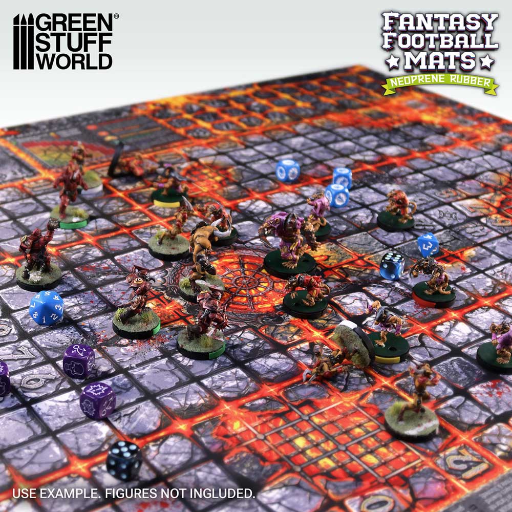 Wargame Mat - 95x80cm - FANTASY FOOTBALL - Hellcore Pitch