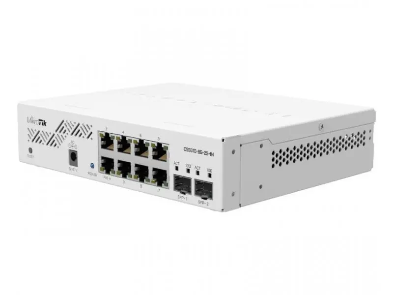 Mikrotik CSS610-8G-2S+IN, Upravljivi Switch SwOS Lite, Beli