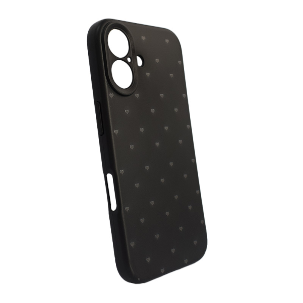 Maska za iPhone 16 Cute Heart crna