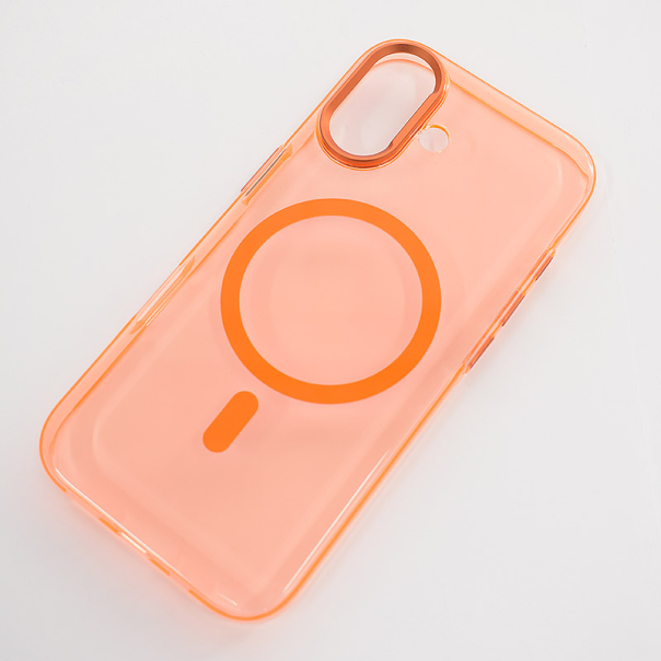 Maska za iPhone 17 narandžasto Mag Case IPF Transparent