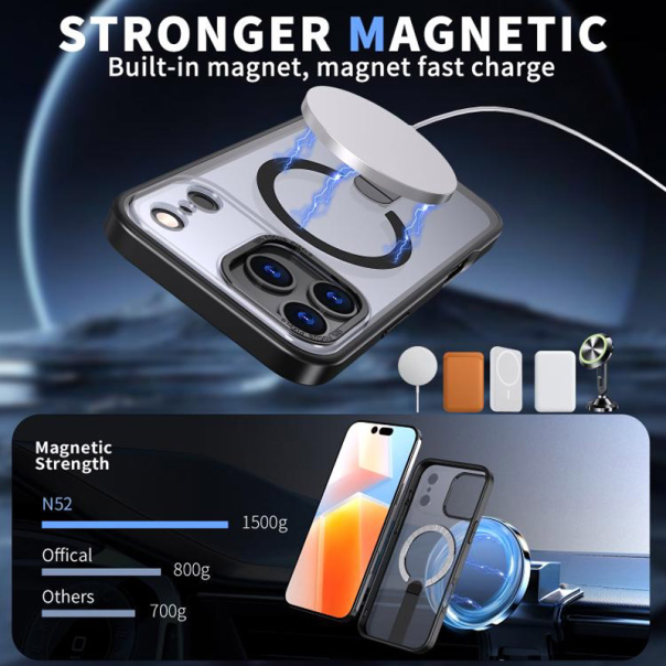 Maska za iPhone 17 Pro Mag Case Flex crna