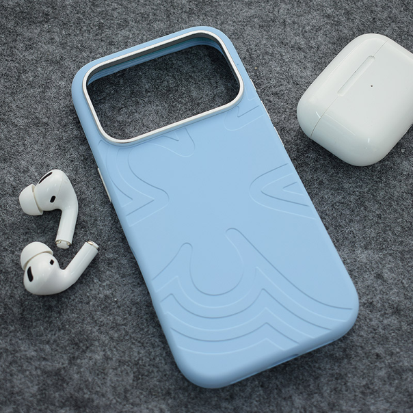Maska za iPhone 17 Pro Max cloud blue Mag Case Abstract Flow