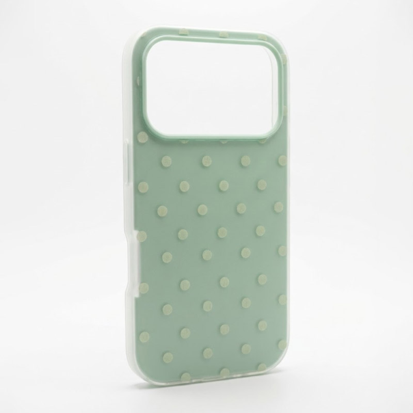 Maska za iPhone 17 Pro tirkiz Candy Dots