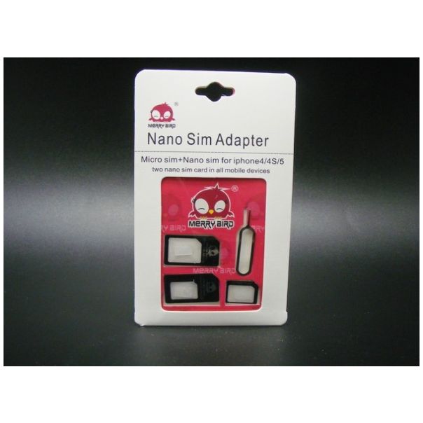 SIM adapter NANO+MICRO+IGLICA crni komplet