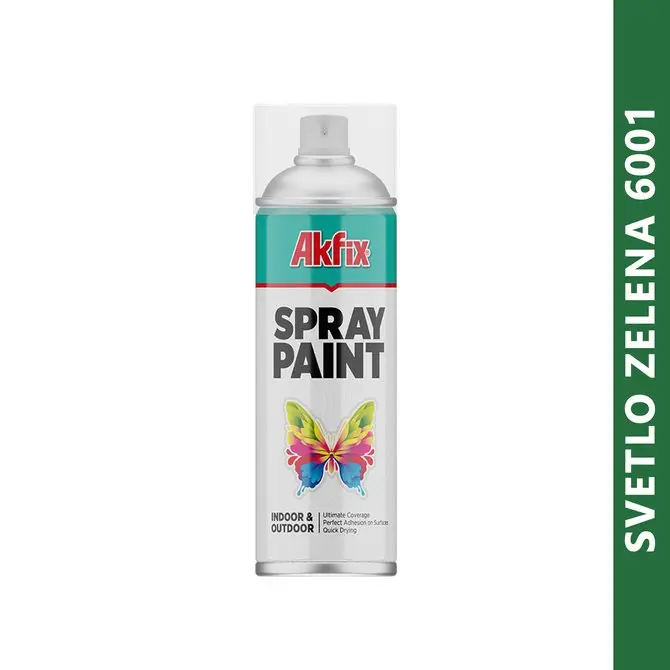 AKFIX boja u spreju 6001 svetlo zelena 400 ml