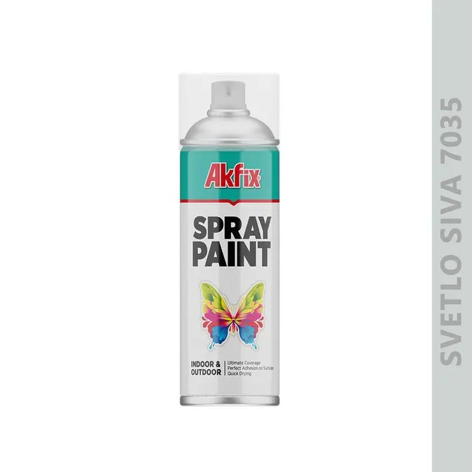 AKFIX boja u spreju 7035 svetlo siva 400 ml