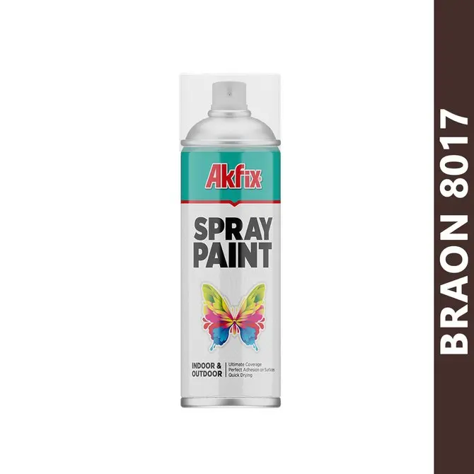 AKFIX boja u spreju 8017 braon sjaj 400 ml
